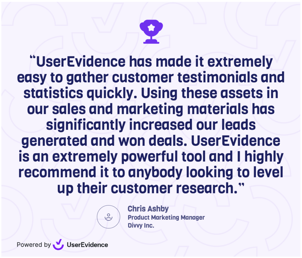 UserEvidence Customer Examples | userevidence.com