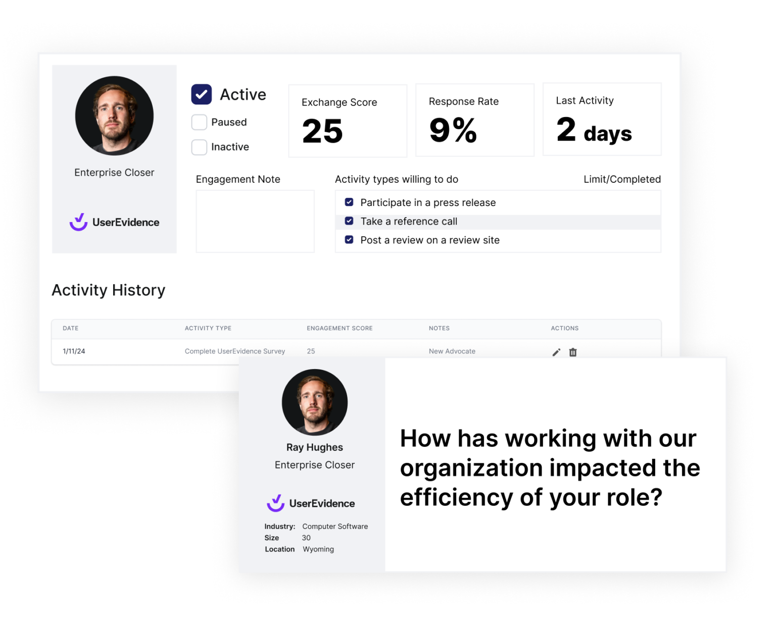 Integrations - UserEvidence