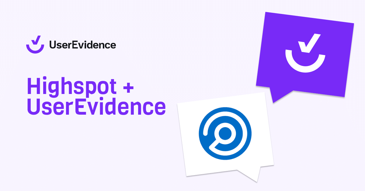 Highspot + UserEvidence | userevidence.com